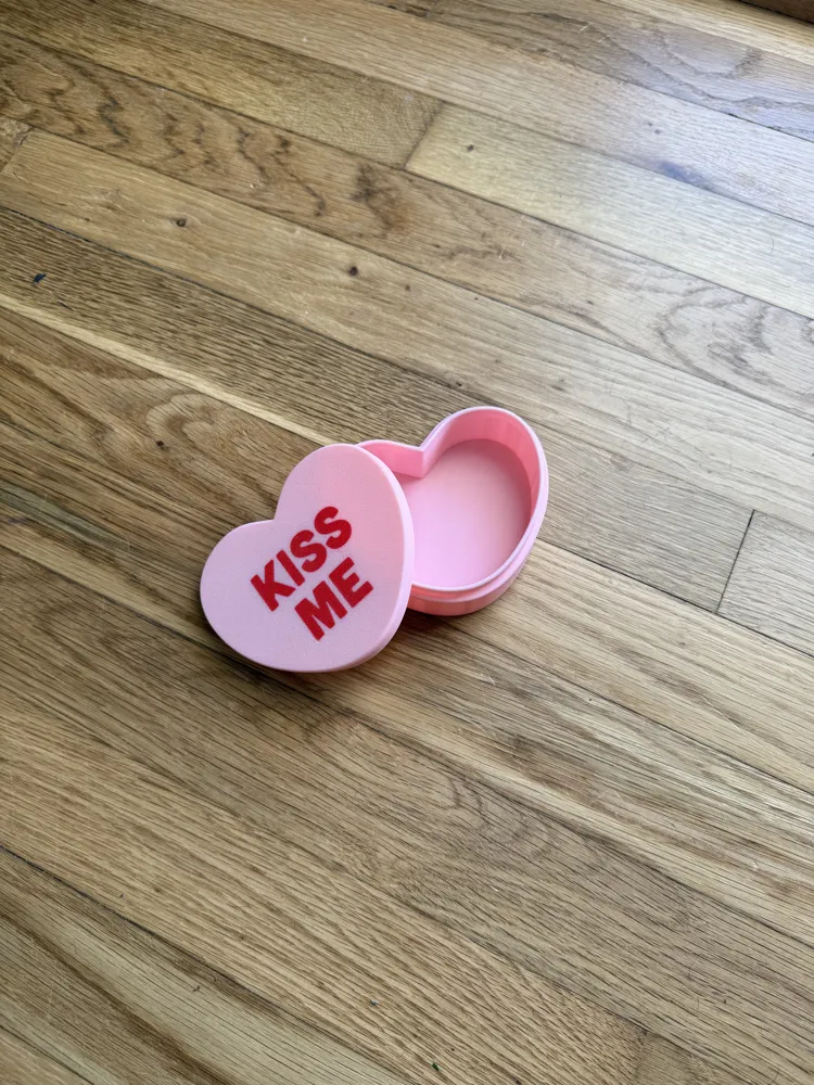 Valentines Candy Heart shaped box - Multicolor! - Free 3D Print Model ...