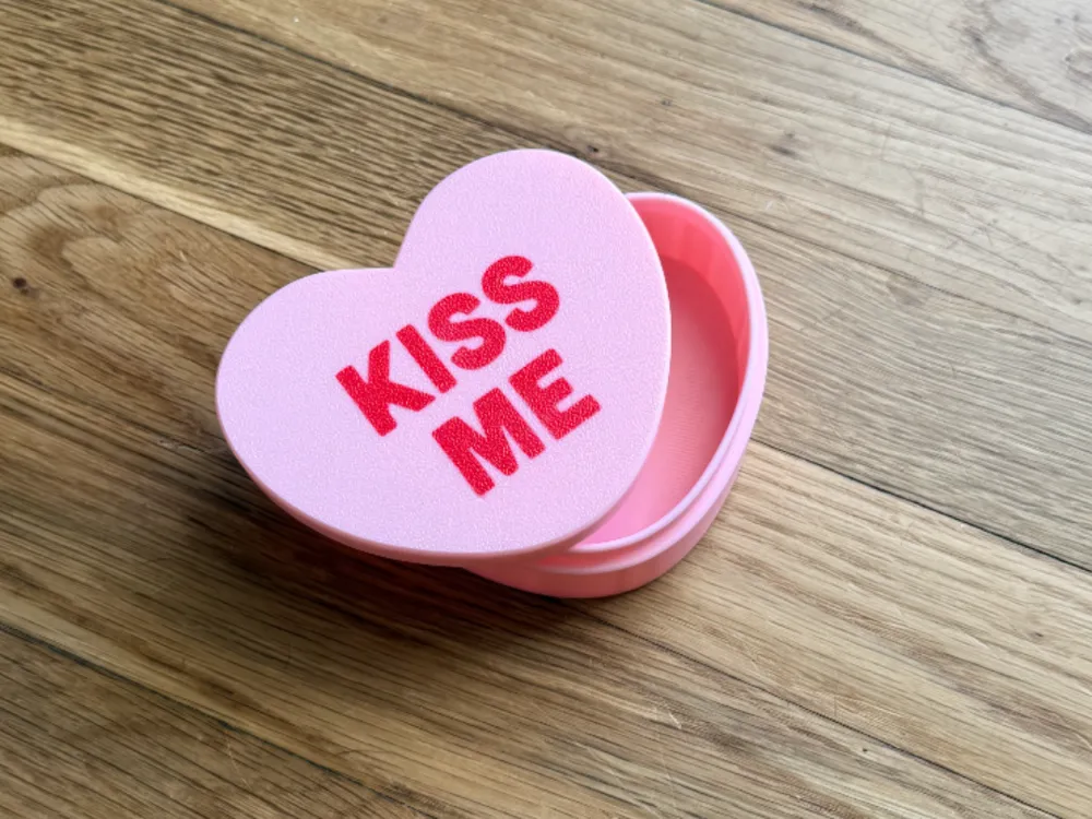 Valentines Candy Heart shaped box - Multicolor! - Free 3D Print Model ...