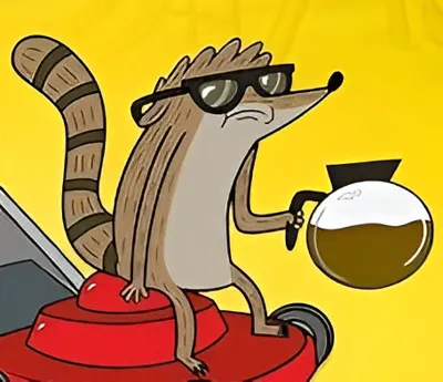 RIGBY COFFEE, Regular show by visinaki MakerWorld: Download Free 3D Models