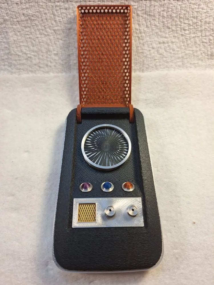 Star Trek TOS Communicator w/Fuzzy Skin Remixed by Krag MakerWorld ...