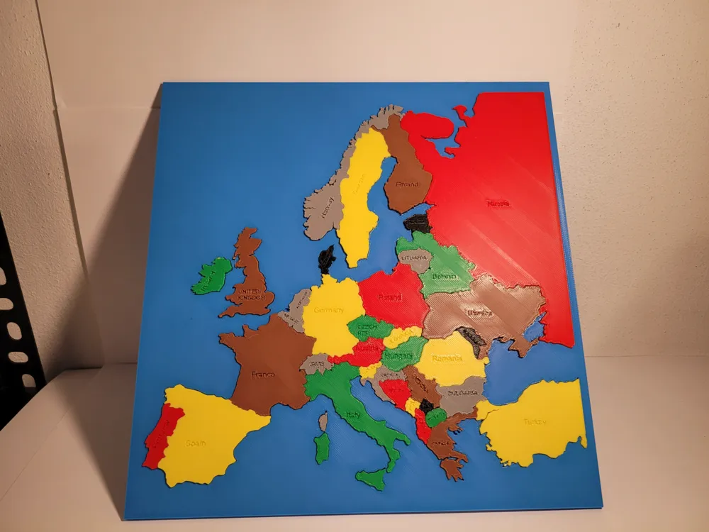 Fantastic European Puzzle by Filippo02 - MakerWorld