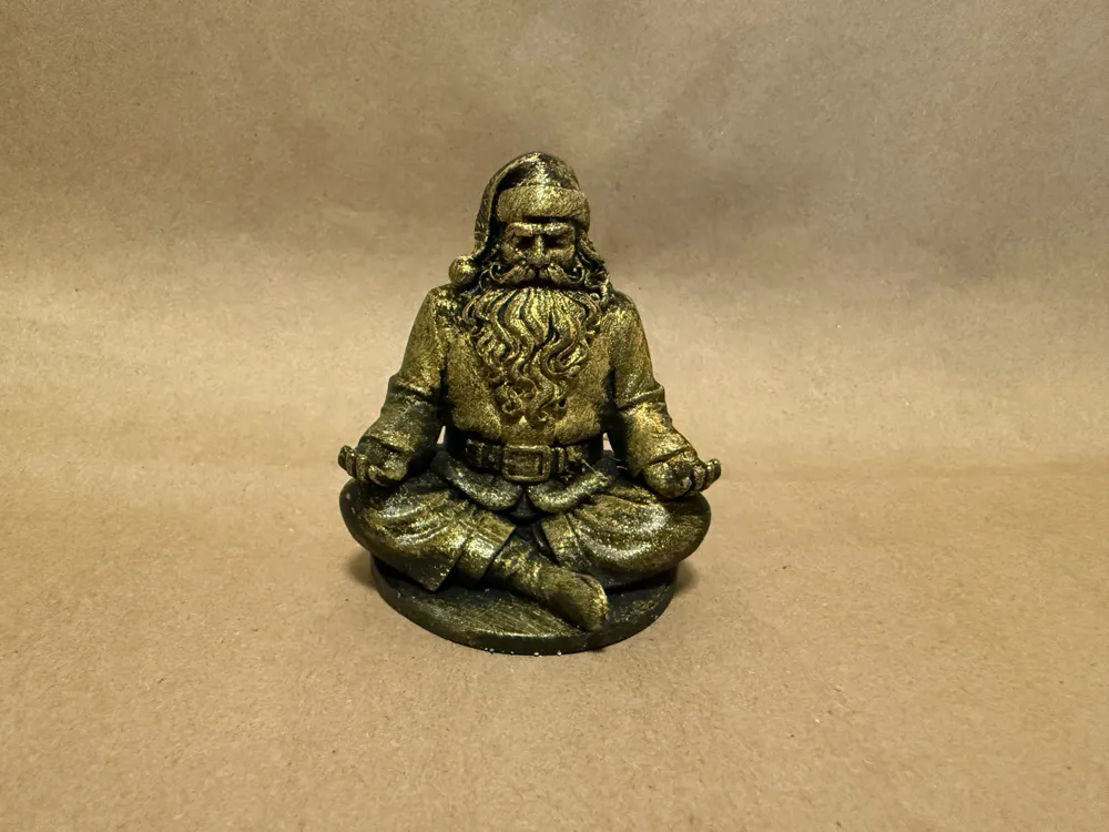Zen Santa – Meditating Holiday Guardian - Free 3D Print Model - MakerWorld
