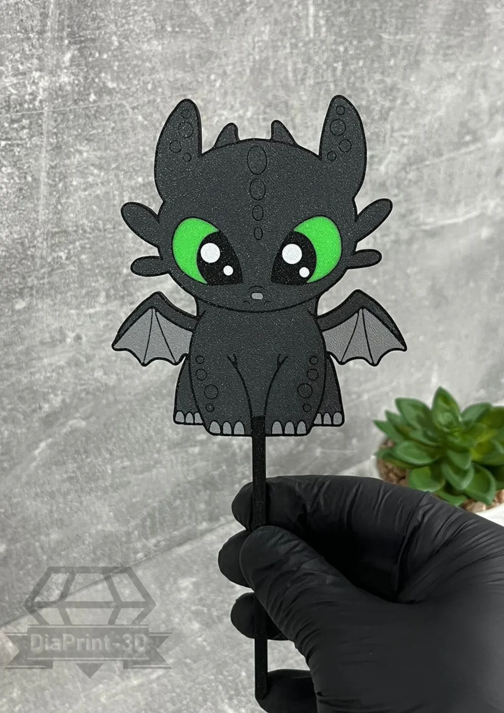 Toothless How To Train Your Dragon Cake Topper AMS by Diaprint-3D ...