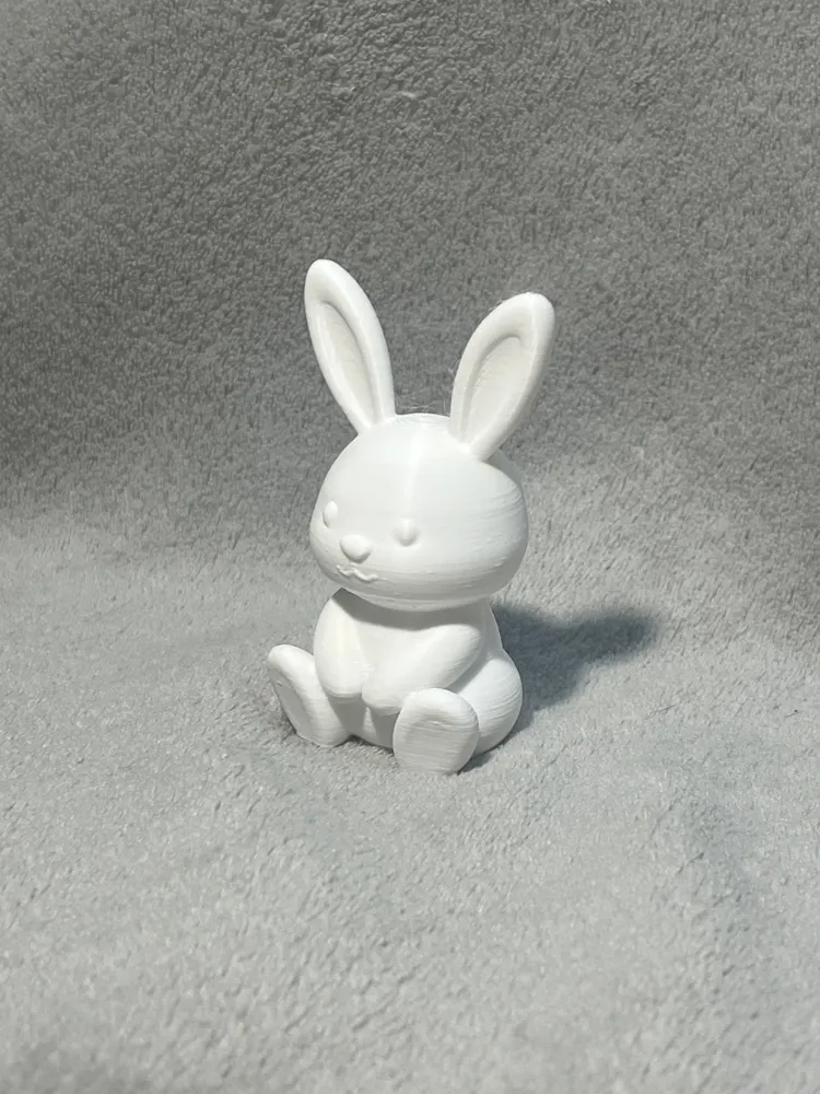 Lapin Minimaliste & Kawaii – Figurine Assise - Modèle d'Impression 3D ...