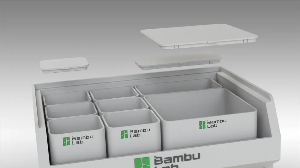 Storage Bin Set with Basket by 3D Print Masters Hub - MakerWorld