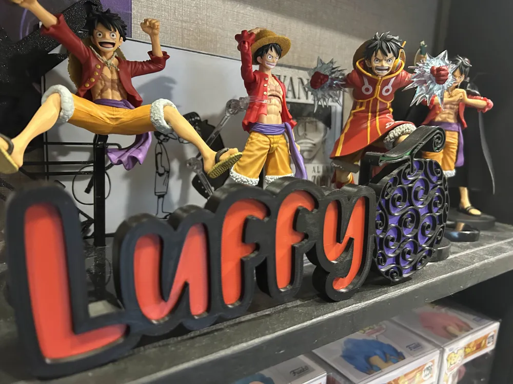 Luffy Gum Gum Fruit Sign | One Piece by Zero MakerWorld: Download Free ...