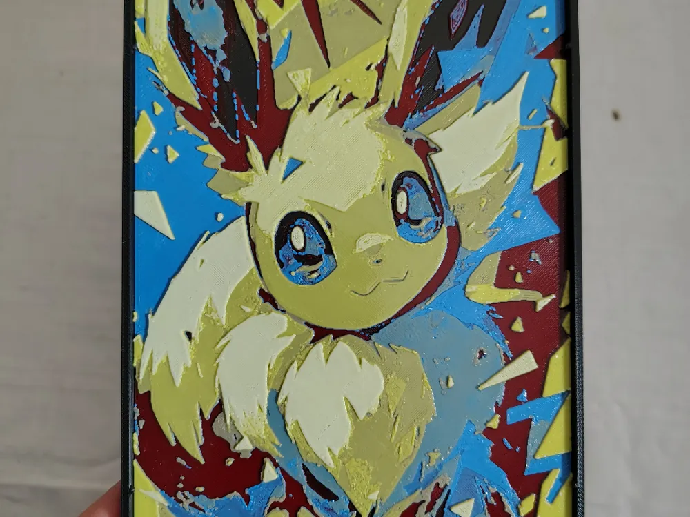 Eevee Pokemon Hueforge by Andriu3D MakerWorld: Download Free 3D Models