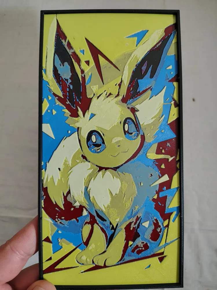 Eevee Pokemon Hueforge - Free 3D Print Model - MakerWorld