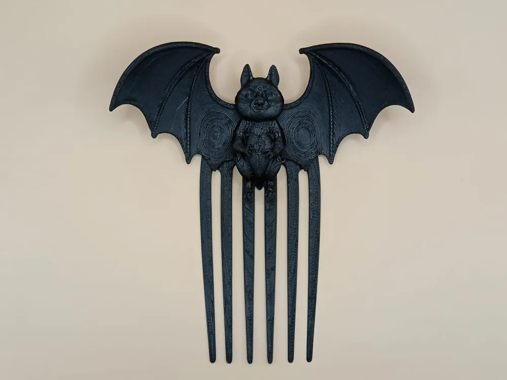 Bat Hair Comb by Aleandrus MakerWorld: Download Free 3D Models