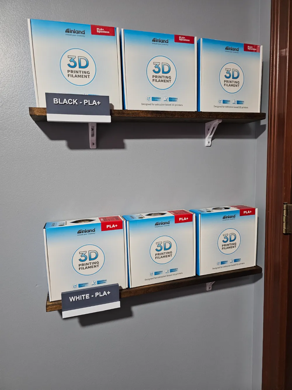 Bracket and Sign for 1x3.5" Shelf by Greer3D - MakerWorld