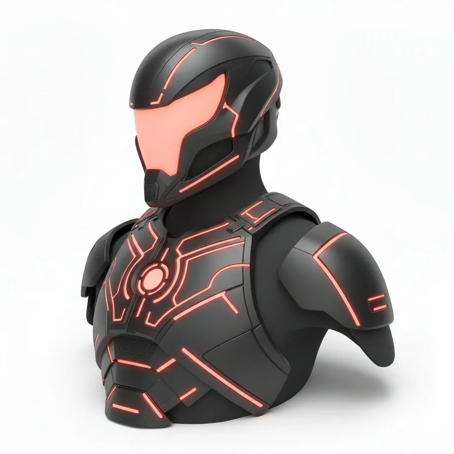 Custom Sci-Fi Armor IN PARTS (Tron Inspired) - Free 3D Print Model ...