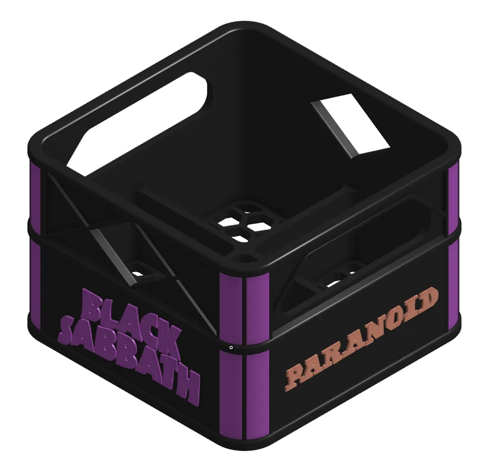 Beer crate - Black Sabbath - Free 3D Print Model - MakerWorld