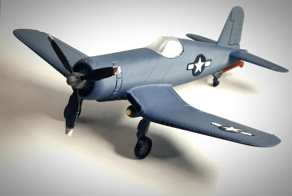 Vought F4U Corsair - Ground/Attack Version - 1:72 - Free 3D Print Model ...