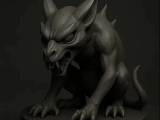 Rat (Demon/Zombie) - Free 3D Print Model - MakerWorld