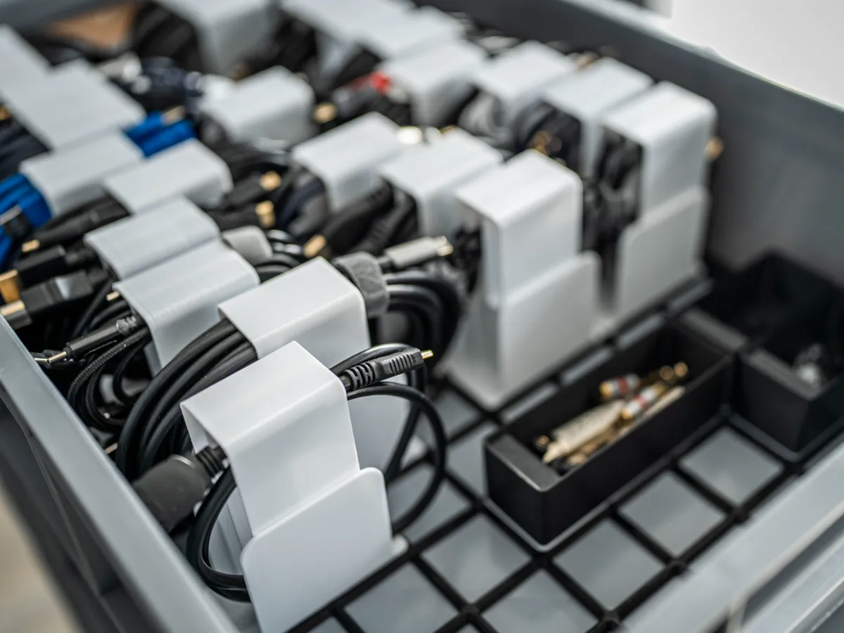 Vertical Gridfinity Cable Holders - Free 3D Print Model - MakerWorld