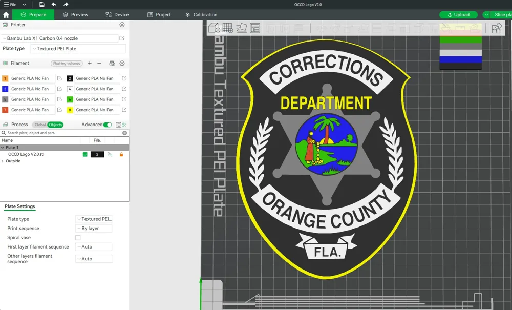 Orange County Corrections Department Patch Emblem by PrinterMcgee ...