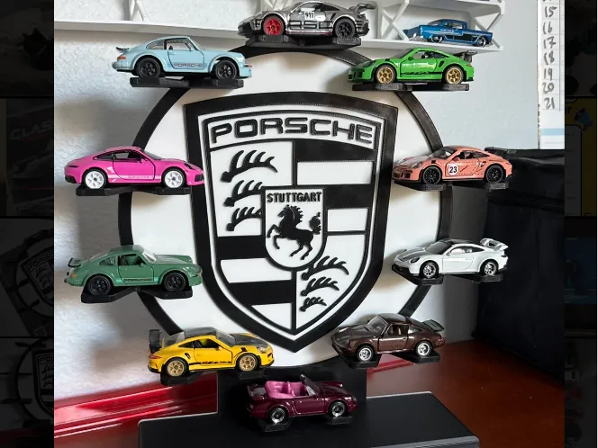 PORSCHE 10 CAR DISPLAY by binc_collects MakerWorld: Download Free 3D Models