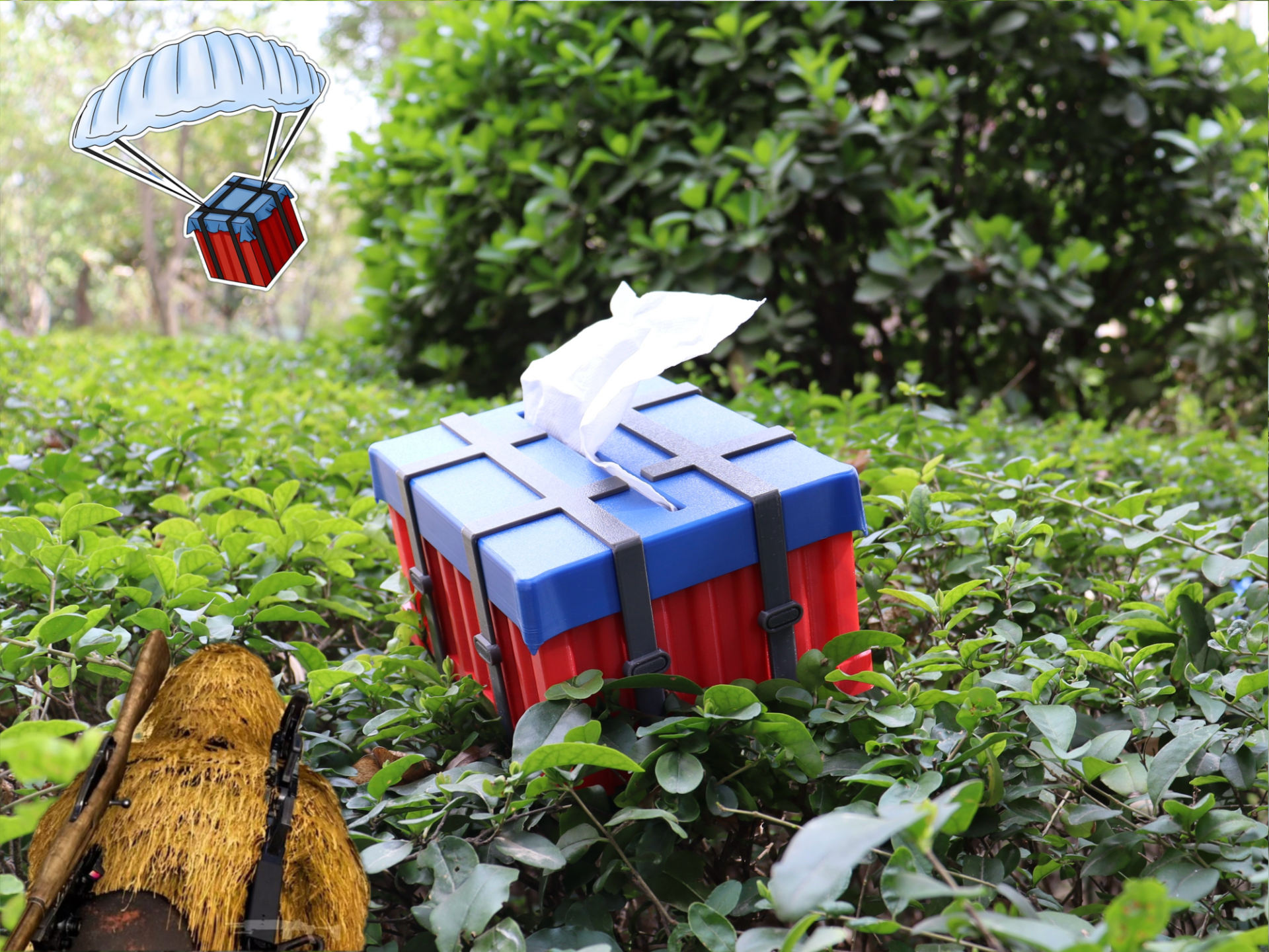 Tissue Box Airdrop Winner Winner Chicken Dinner by XIdea MakerWorld ...