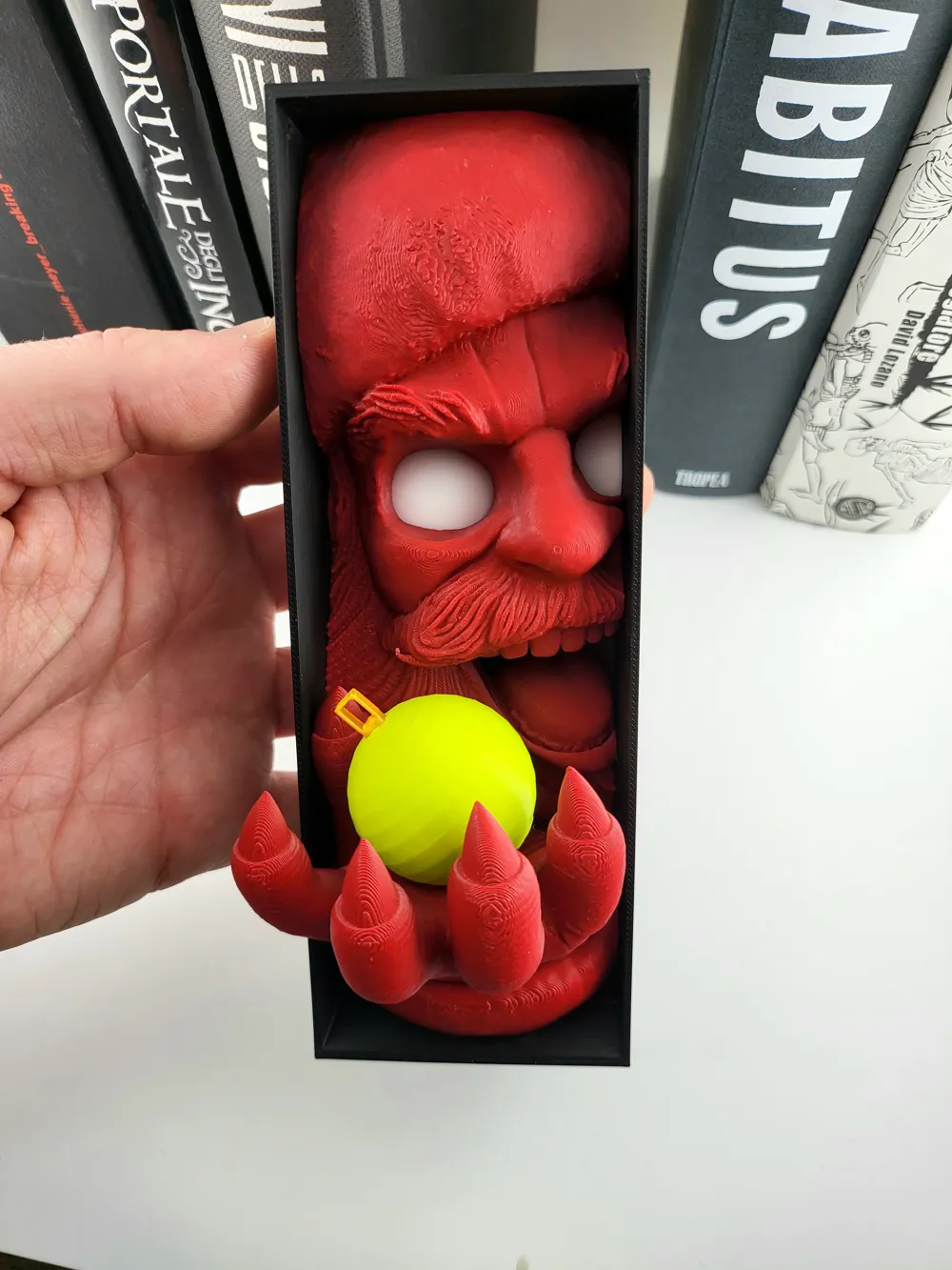 Evil Santa Book Nook NO AMS - Christmas Guardian - Free 3D Print Model ...