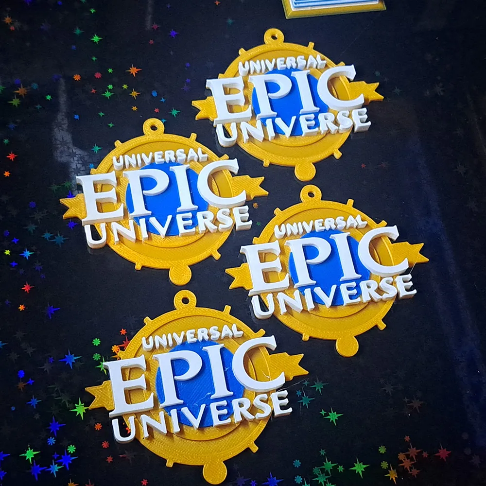 Epic Universe Logo 3D Keychain Hang Tag by QuAcKeR3D MakerWorld ...