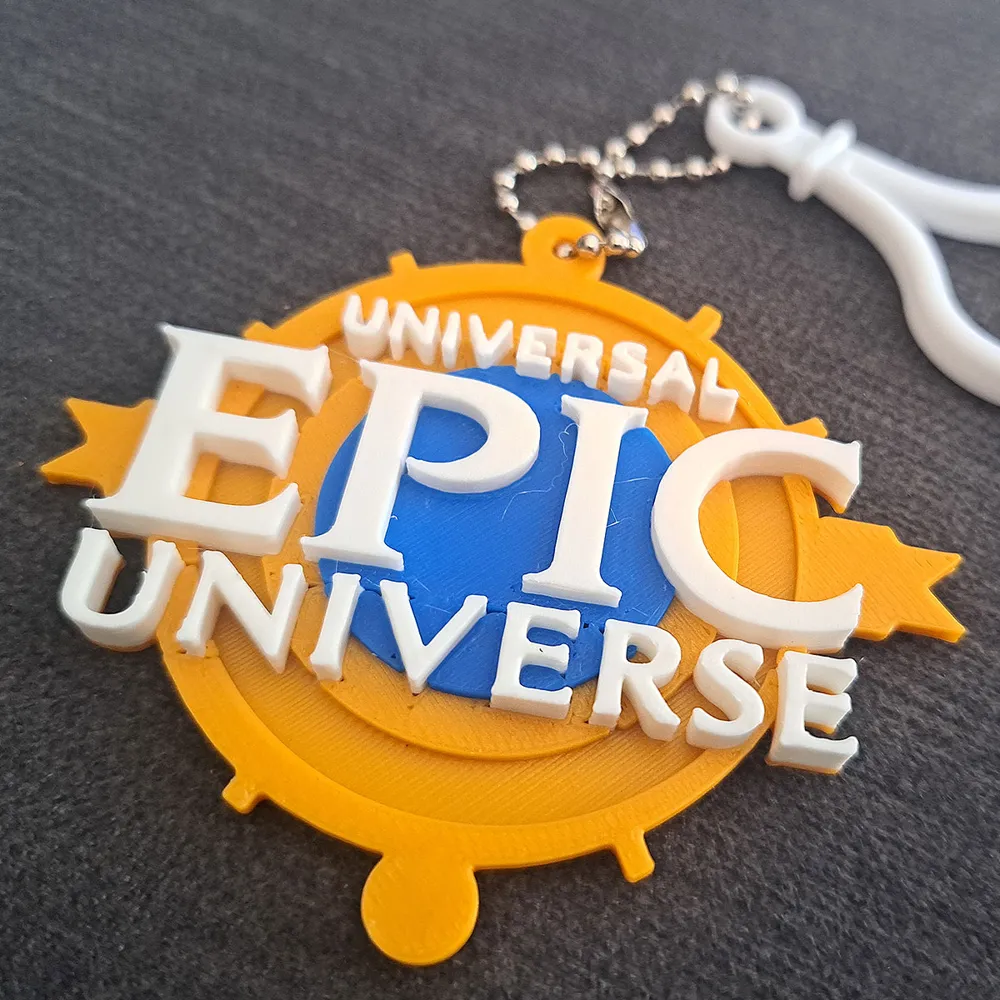 Epic Universe Logo 3D Keychain Hang Tag by QuAcKeR3D MakerWorld ...