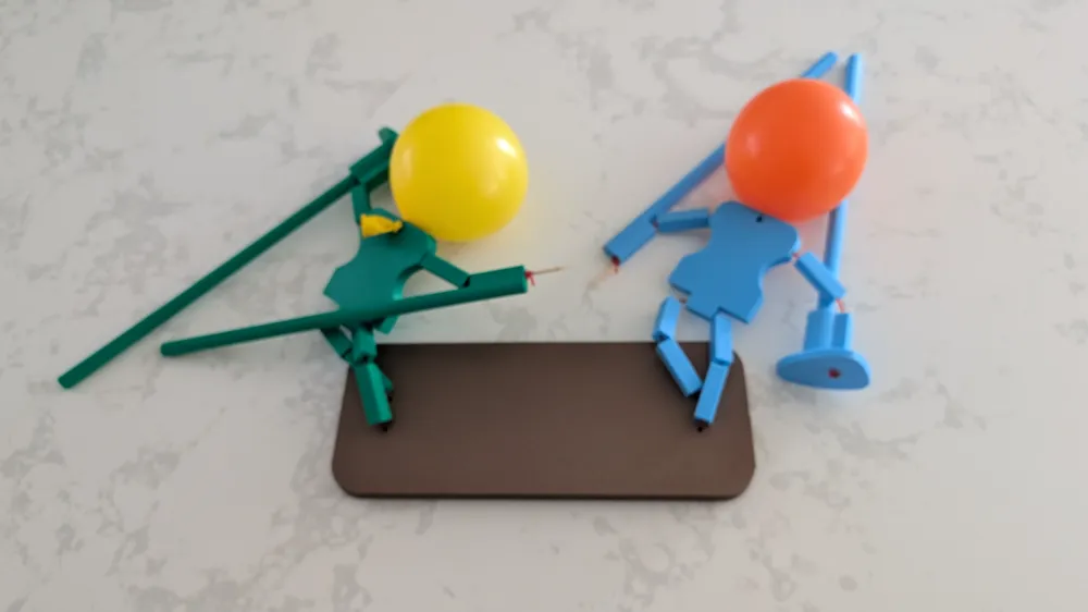 Balloon Duel Game - Free 3D Print Model - MakerWorld