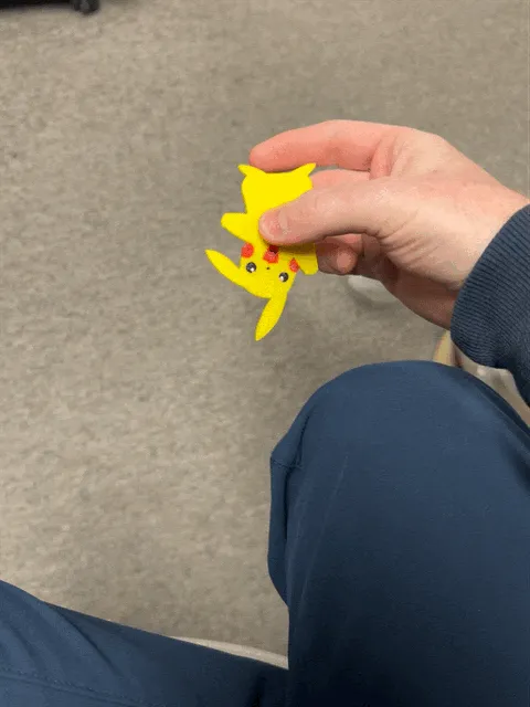 Pikachu Pokemon Fidget Spinner - Free 3D Print Model - MakerWorld