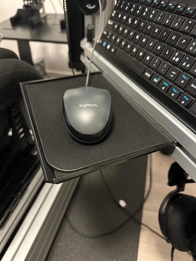Sim Racing Mouse Holder Profile 45mm by lorenzobertini7 - MakerWorld