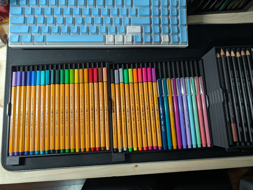 Stacking Pencil Trays With Tabs - Free 3D Print Model - MakerWorld