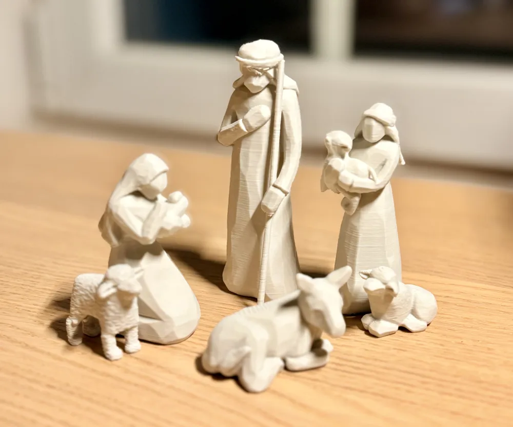 a nativity scene - Free 3D Print Model - MakerWorld