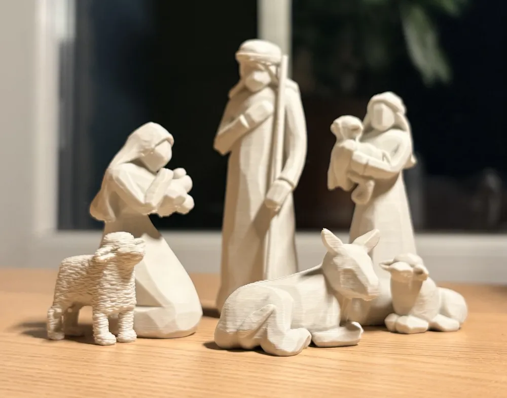 a nativity scene - Free 3D Print Model - MakerWorld