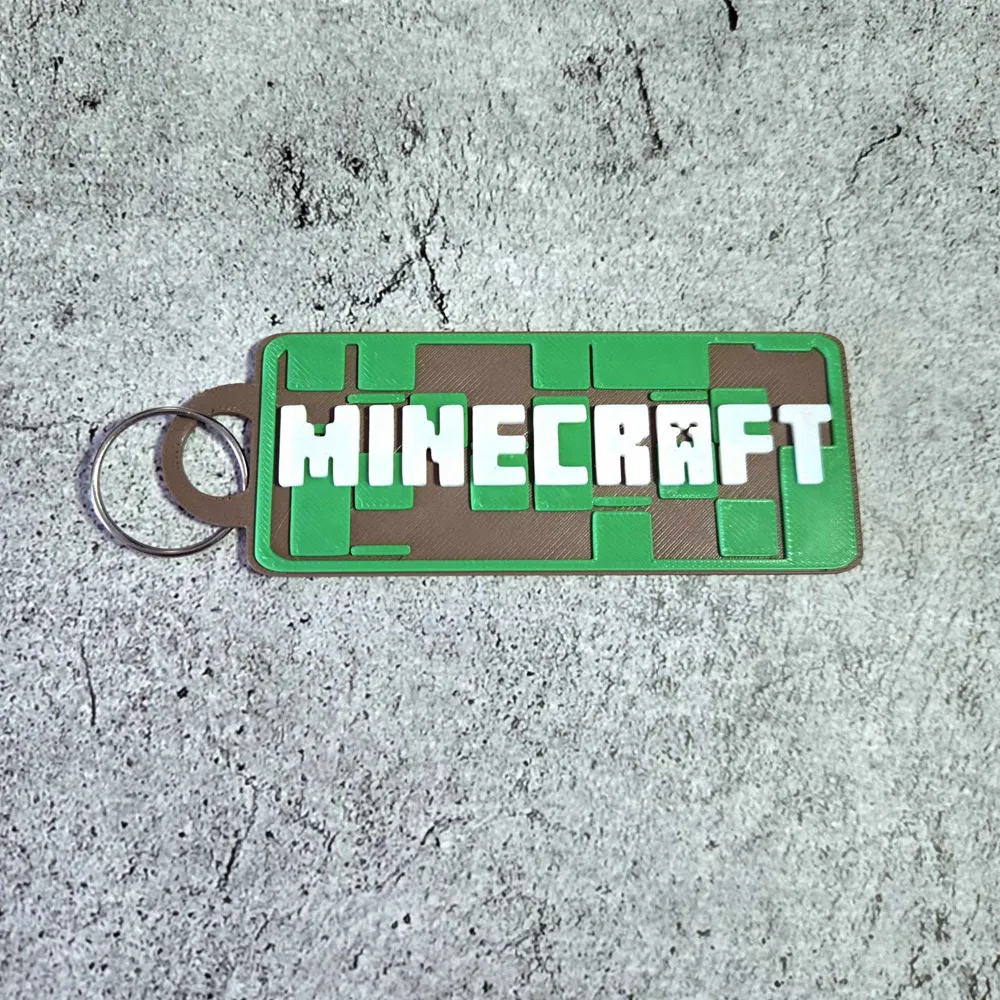 Minecraft Keyring - Minecraft Movie Keychain by Jaggeredknife - MakerWorld