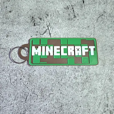Minecraft Keyring - Minecraft Movie Keychain by Jaggeredknife - MakerWorld