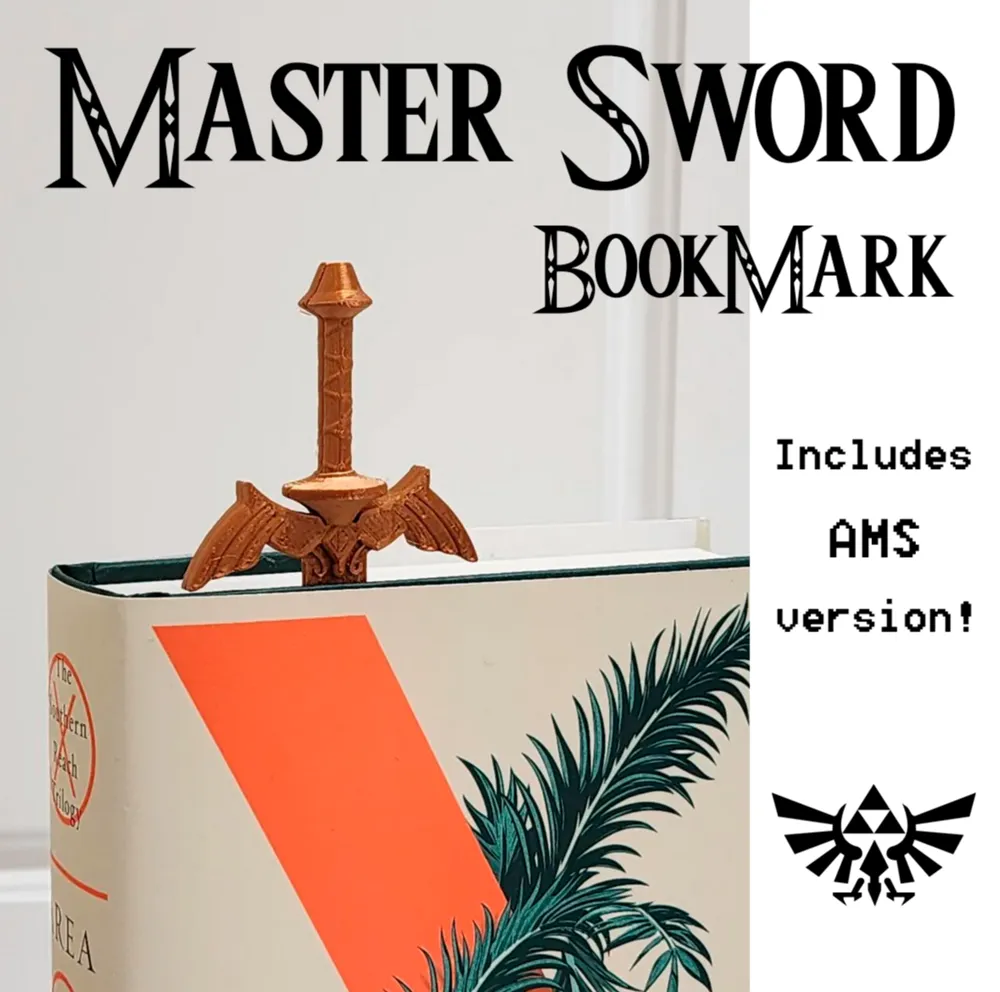 Zelda Master Sword Bookmark Remixed by Glacetredh MakerWorld: Download ...