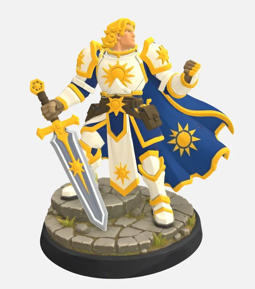 Sir Cedric Brightward, Paladin (Mehrfarben-Mini) – Kostenloses 3D ...