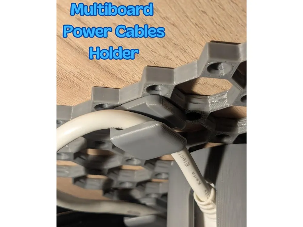 Simple Multiboard Cable Holder by Metii MakerWorld: Download Free 3D Models