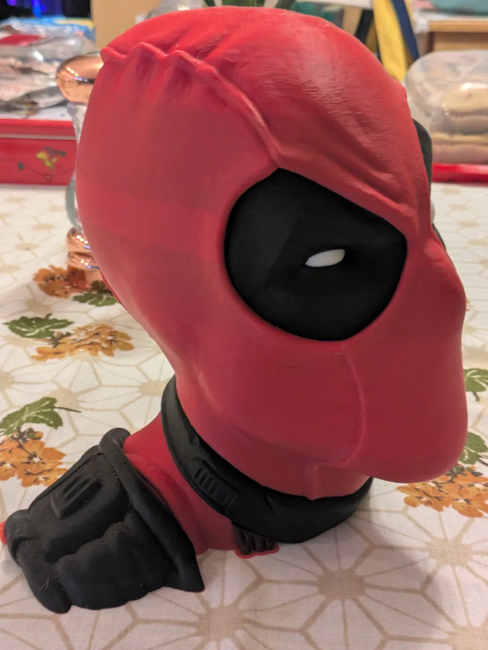 Deadpool Headset Stand Wall Mountable - Free 3D Print Model - MakerWorld