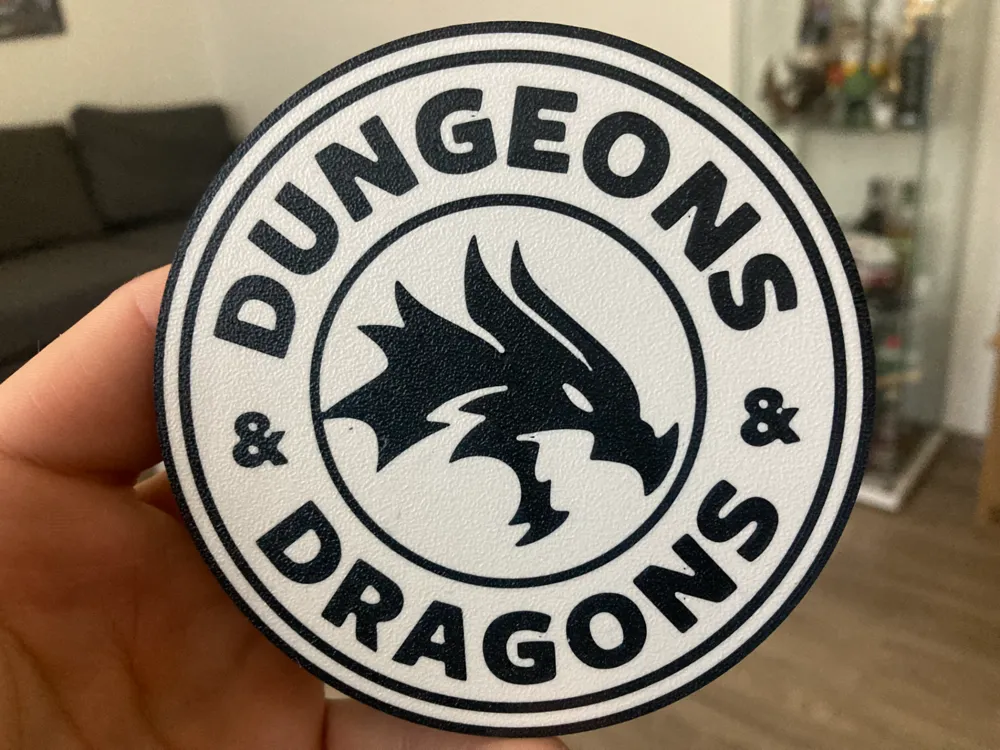 Dungeons and Dragons coaster by jakubhroch - MakerWorld