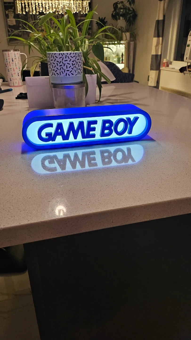 Game Boy Led lightbox by Tommy Gun - MakerWorld