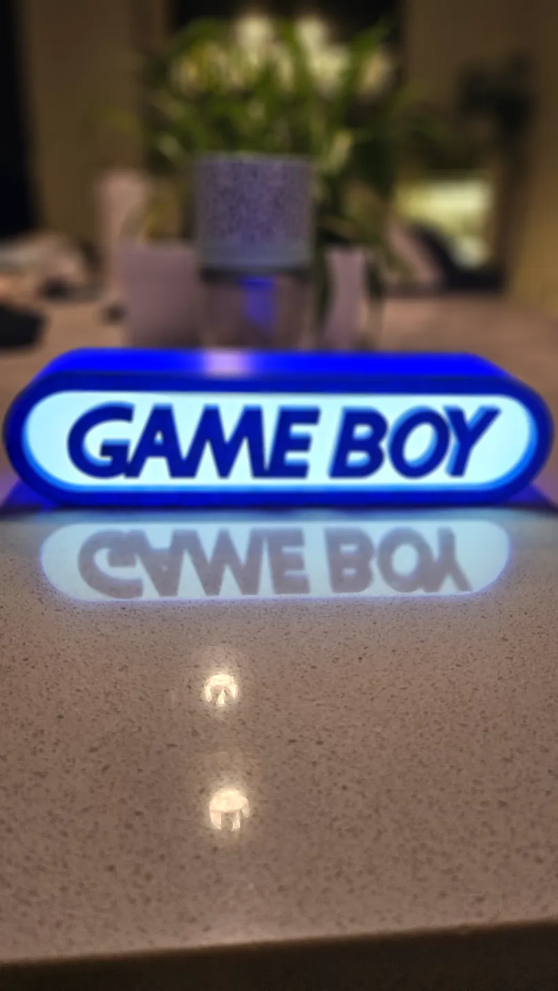 Game Boy Led lightbox by Tommy Gun MakerWorld: Download Free 3D Models