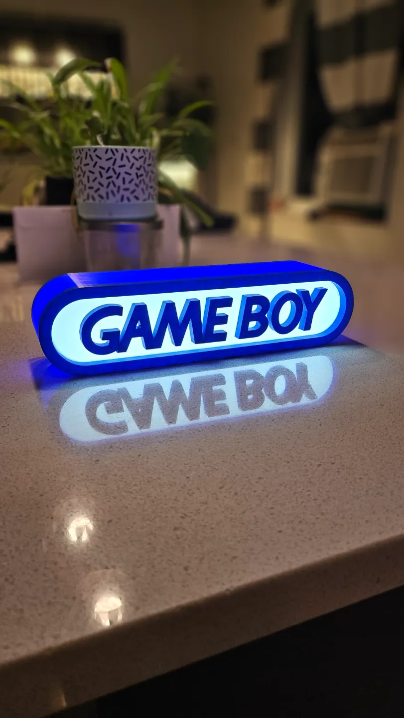 Game Boy Led lightbox by Tommy Gun - MakerWorld