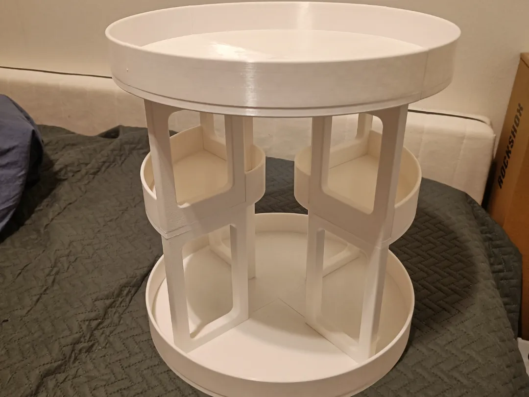 Lazy Susan Tray Top (DL lazy susan seperately) - Free 3D Print Model ...