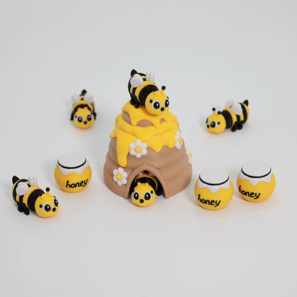 Flexi Little Honey Bee Articulated Animal - Free 3D Print Model ...