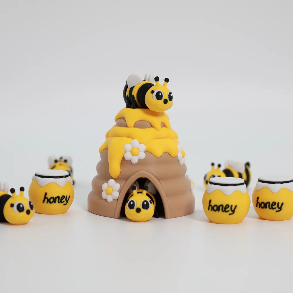 Flexi Little Honey Bee Articulated Animal - Free 3D Print Model ...