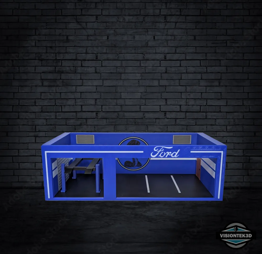 Shelby Garage 1:64 Diorama - Free 3D Print Model - MakerWorld