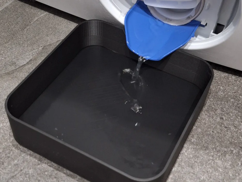AEG washing machine drain rounded funnel tray - Free 3D Print Model ...