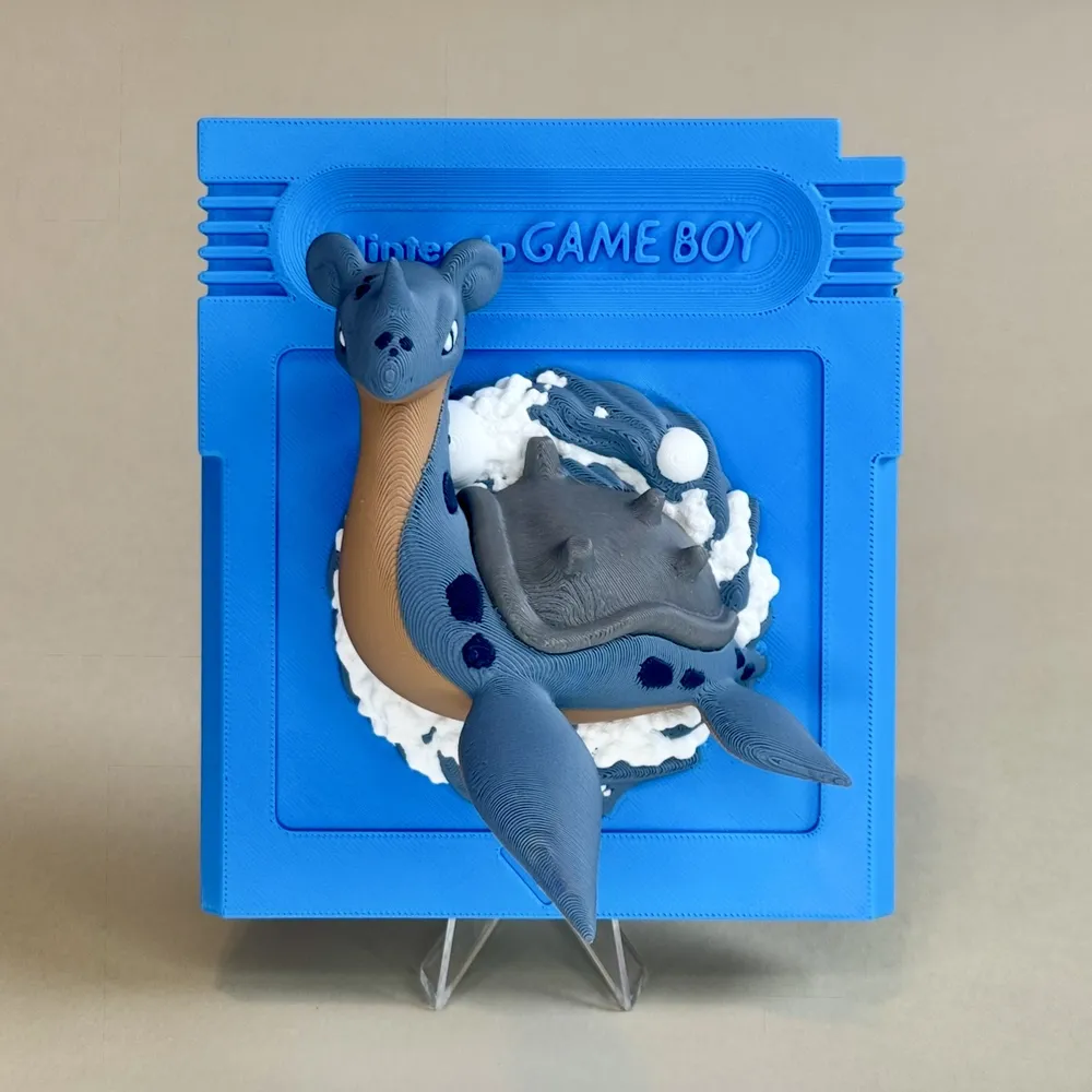 Lapras Pokemon Game Boy Cartridge - Free 3D Print Model - MakerWorld