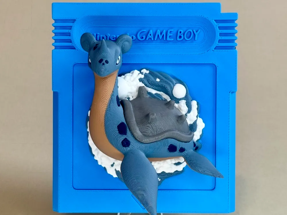 Lapras Pokemon Game Boy Cartridge - Free 3D Print Model - MakerWorld