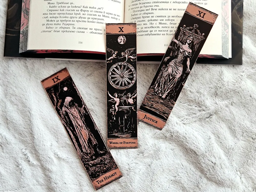 Tarot Bookmarks - (Set 4 Major Arcana) - Free 3D Print Model - MakerWorld