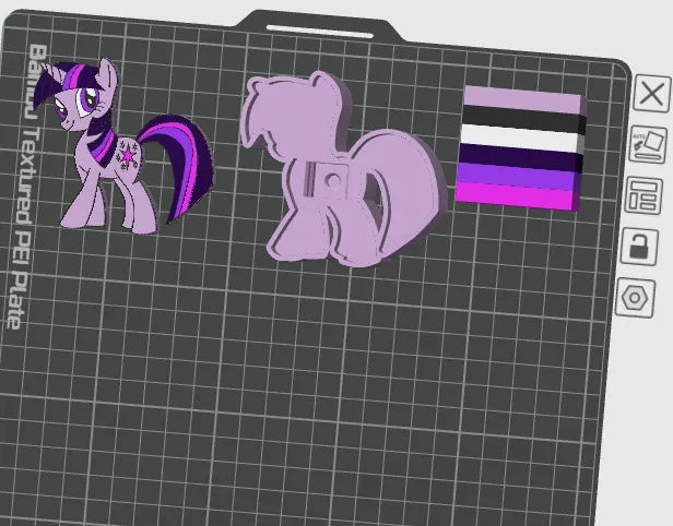 Twilight sparkle my litlte pony fidget clicker - Free 3D Print Model ...